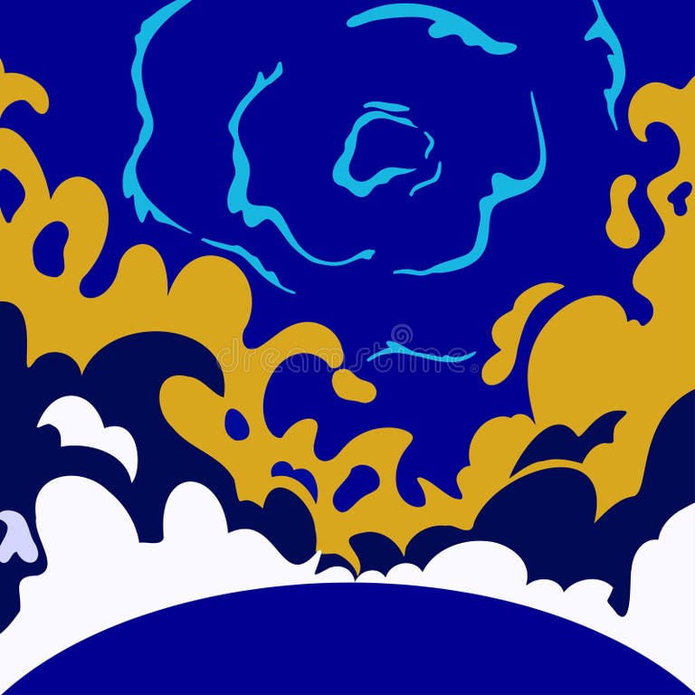 Vector Background of Smoke, Explosion for Comics. Cloud in Cartoon ...