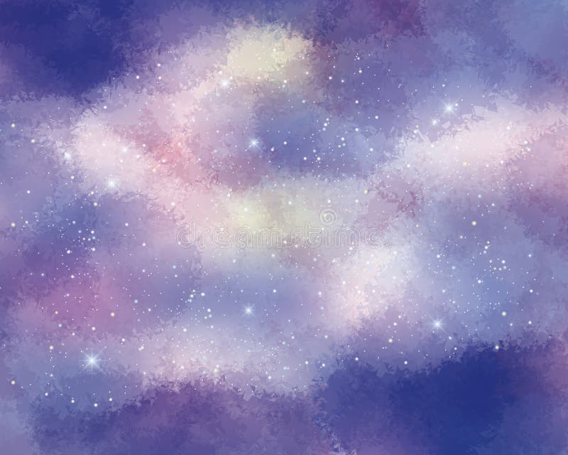 Vector Background of Starry Sky Stock Vector - Illustration of glow ...