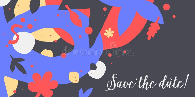 Vector Background Template with Funky Hand Drawn Elements. Can Be Used ...