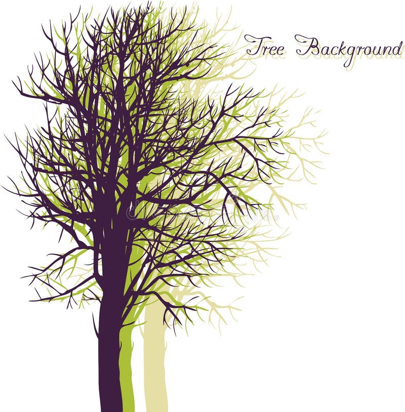 Vector Background with Trees Stock Vector - Illustration of environment ...