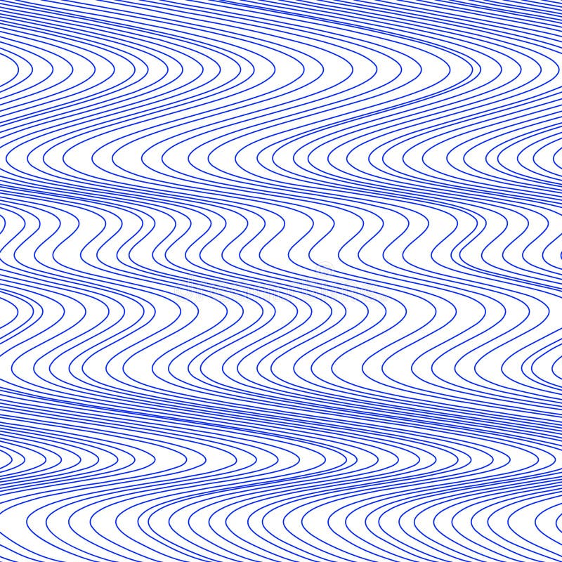 Vector Background with Waves and Lines. Abstract Swirl Seamless Pattern ...