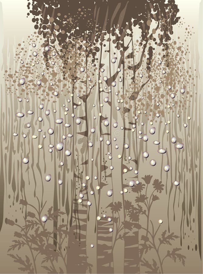 Vector Background With The Wet Glass Stock Vector - Illustration of ...