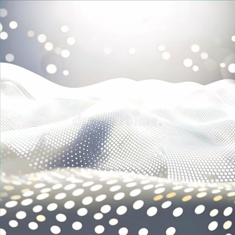 Vector Background with White Abstract Blurred Wave Dots Creative Color ...