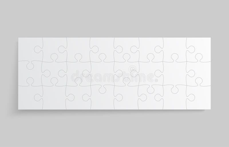 24 Piece Puzzle Template Stock Illustrations – 221 24 Piece Puzzle ...