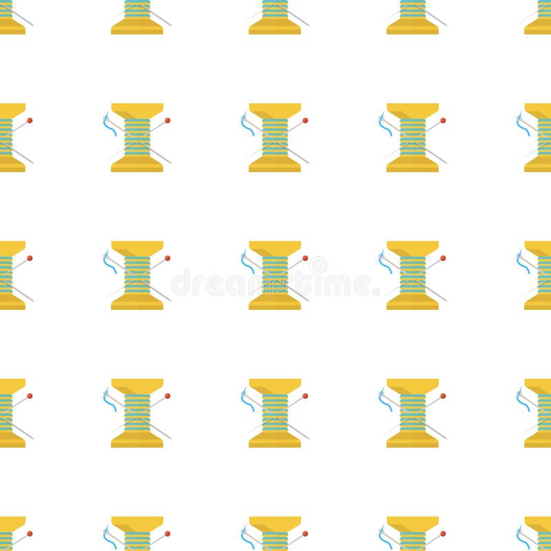 Vector Background for Wooden Reel Thread Stock Vector - Illustration of ...