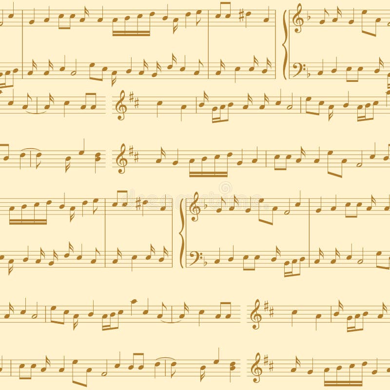 Yellow Music Vector Background with Notes and Flash Stock Vector ...