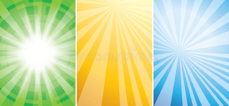 Vector Backgrounds with Light Rays and Flash - A4 Banner Stock Vector ...