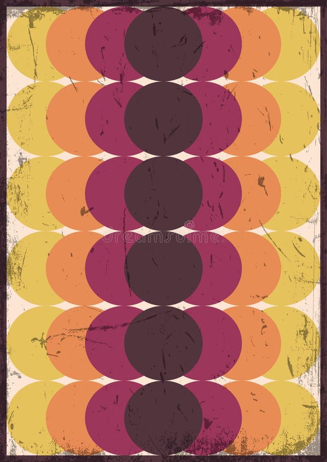 Grunge Background from the 1970s Stock Illustration - Illustration of ...