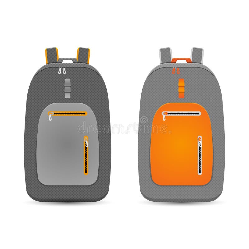 Vector backpack set stock vector. Illustration of studying - 84512055