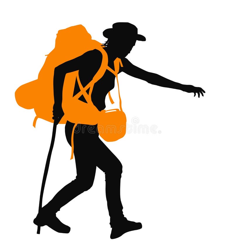 Backpacker set stock vector. Illustration of person, climber - 37962210