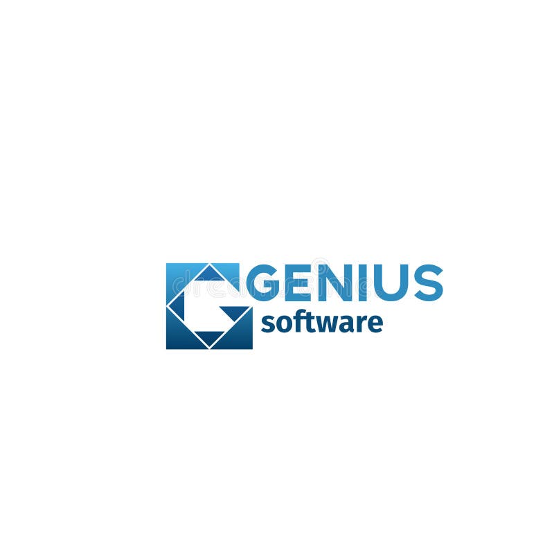 Vector Badge Genius Sofrware Stock Vector - Illustration of health ...