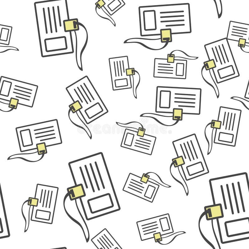Identification Card Pattern Seamless Stock Illustrations – 784 ...