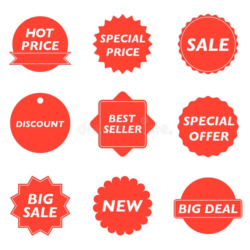 Vector Badges and Labels Isolated. Labels for Banners and Posters ...