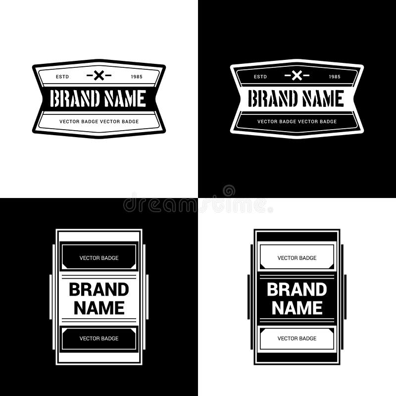 Vector badges stock vector. Illustration of brand, style - 68680203