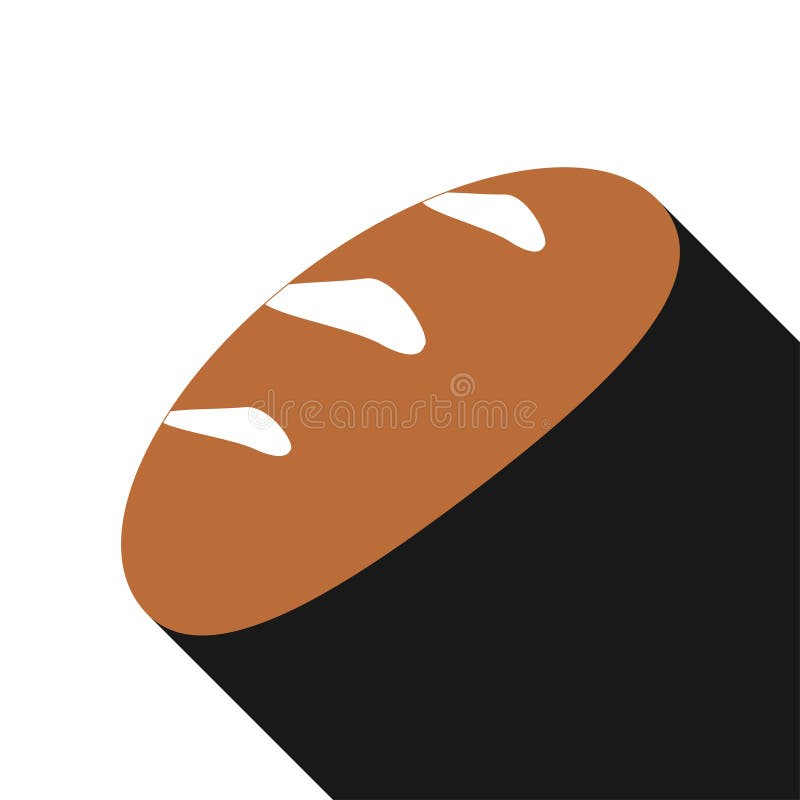 Vector of Bakery Bread with Long Shadow . Stock Illustration ...