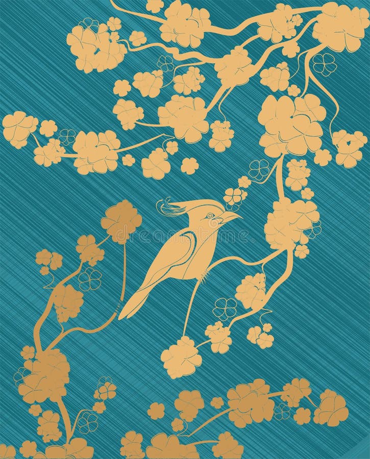 Vector Bakground in Asian Style Stock Vector - Illustration of floral ...