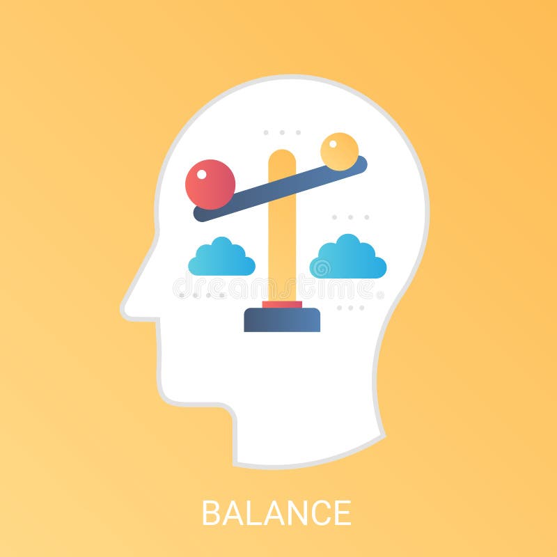 Vector Balance Concept. Modern Gradient Flat Style. Stock Vector ...