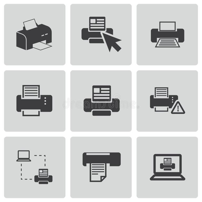 Printer Icons Stock Illustrations – 21,282 Printer Icons Stock ...