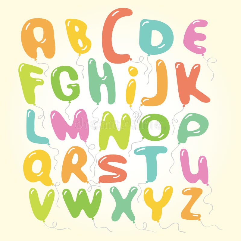 Floating Letters Alphabet Stock Illustrations – 251 Floating Letters ...