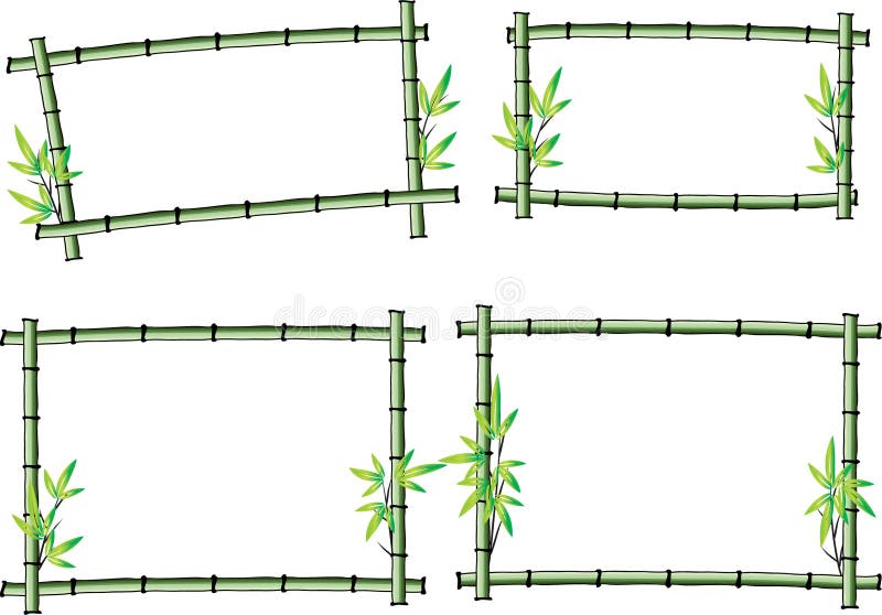 Vector bamboo design frame stock illustration. Illustration of plant ...