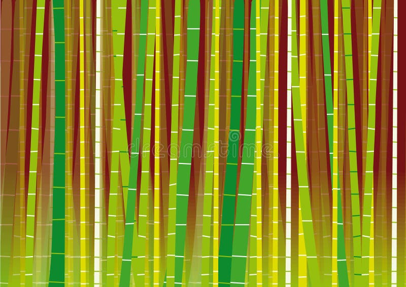 Vector Bamboo Forest on Gradient Background Stock Vector - Illustration ...