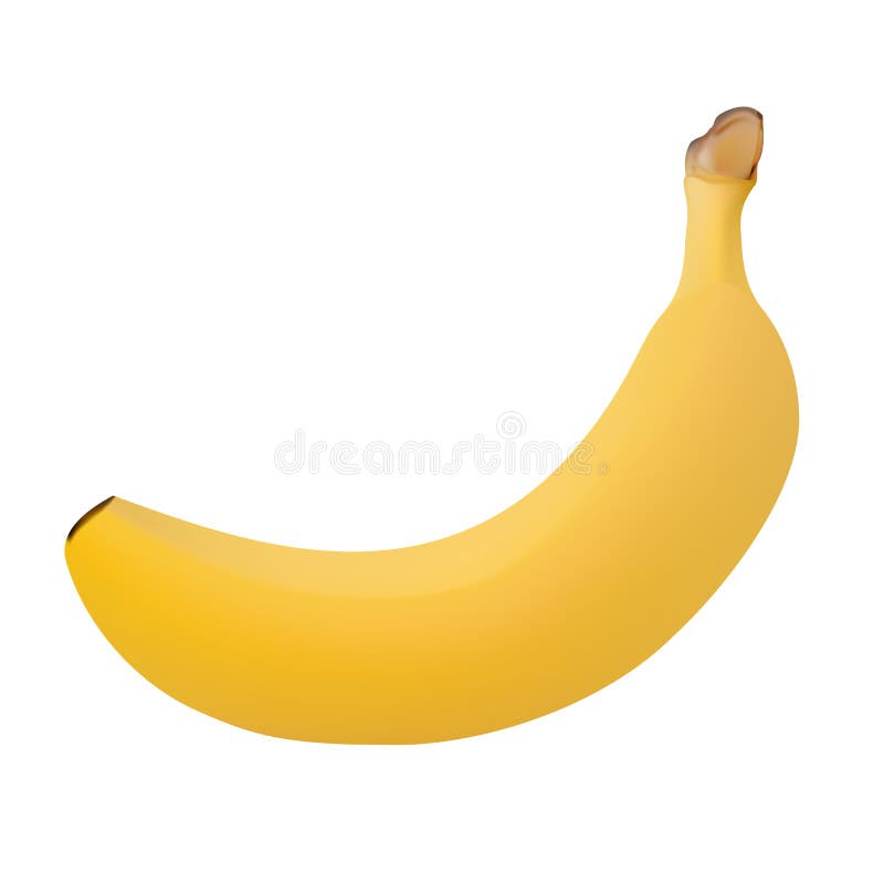 Vector of a Banana. Gradient Mesh. EPS10 Format Stock Vector ...