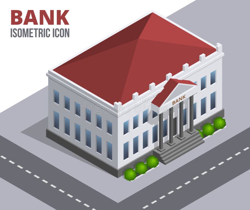 Vector bank building stock vector. Illustration of money - 48902331