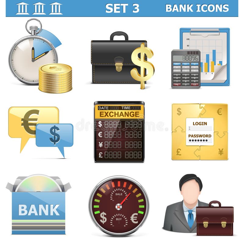 Bank Icons Stock Illustrations – 188,742 Bank Icons Stock Illustrations ...