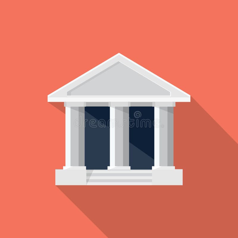 Vector Bank illustration stock vector. Illustration of icon - 85352011