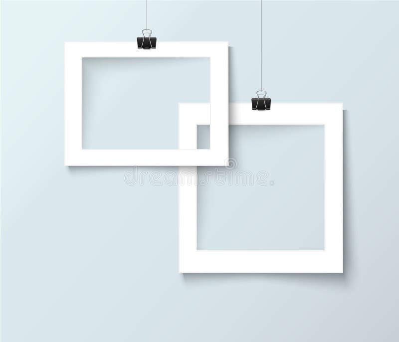 Vintage Frame Hanging Paper Clip Stock Illustrations – 401 Vintage ...