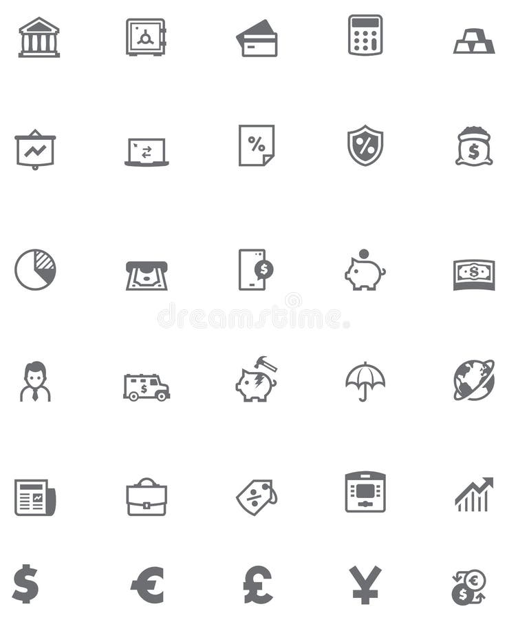 Vector Banking Icon Set. Part 2 Stock Vector - Illustration of document ...
