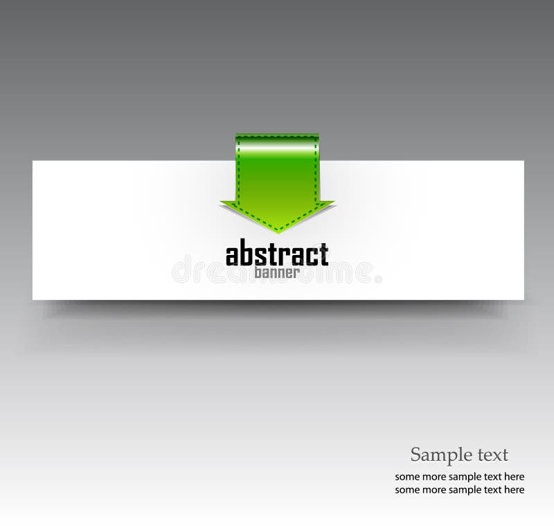 Vector banner with arrow stock illustration. Illustration of background ...