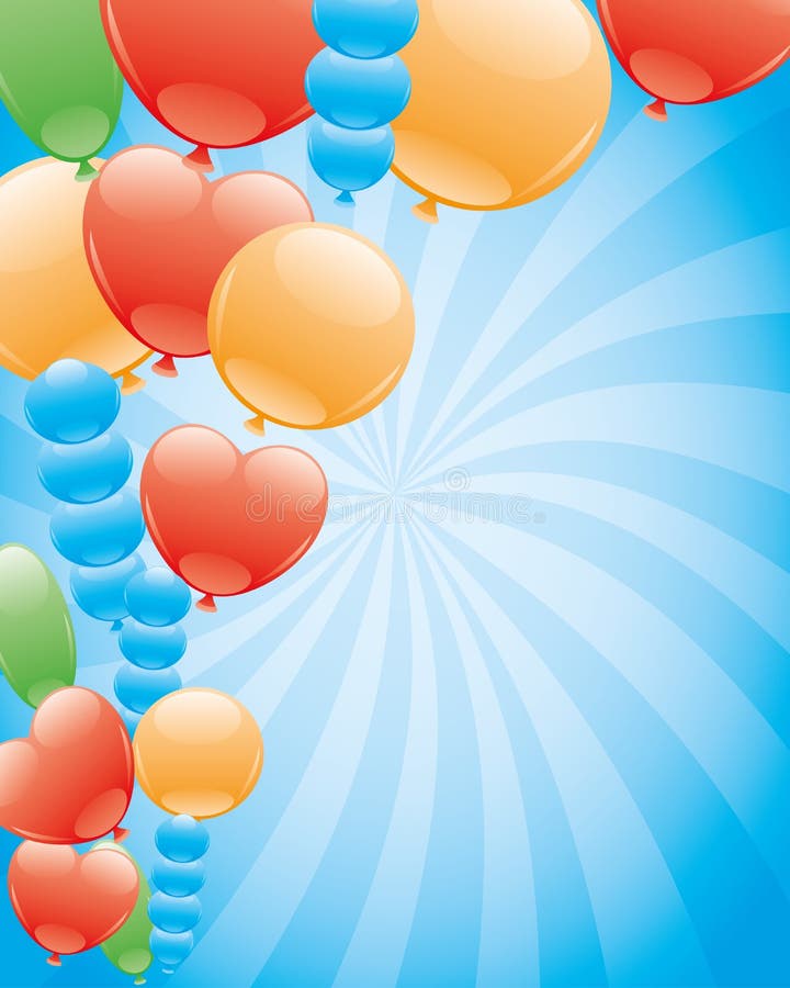 Vector banner. Balloons. stock vector. Illustration of banner - 45683013