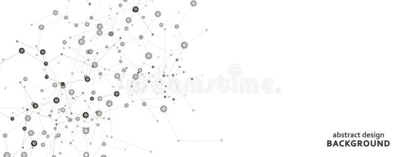 Vector Banner Design. Connecting Dots and Lines. Global Network Graphic ...