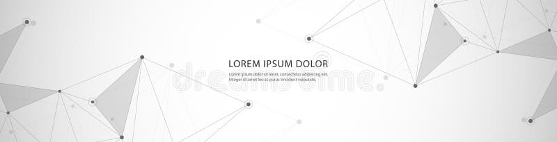 Vector Banner Design, Network Connection with Lines and Dots Stock ...