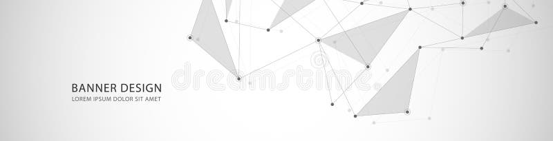 Vector Banner Design, Network Connection with Lines and Dots Stock ...