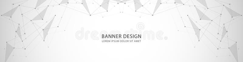 Vector Banner Design, Network Connection with Lines and Dots Stock ...