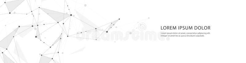 Vector Banner Design, Network Connection with Lines and Dots Stock ...