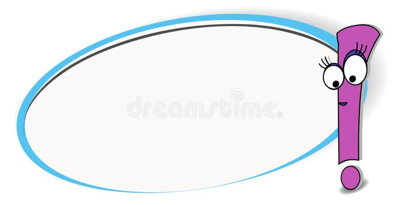 Vector Banner with Exclamation Mark. Frame for Text. Frame for the ...