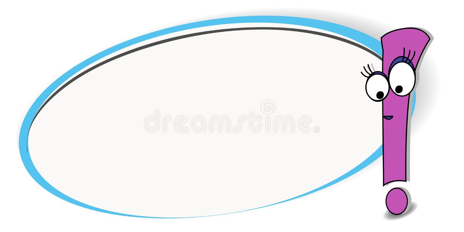 Vector Banner with Exclamation Mark. Frame for Text. Frame for the ...