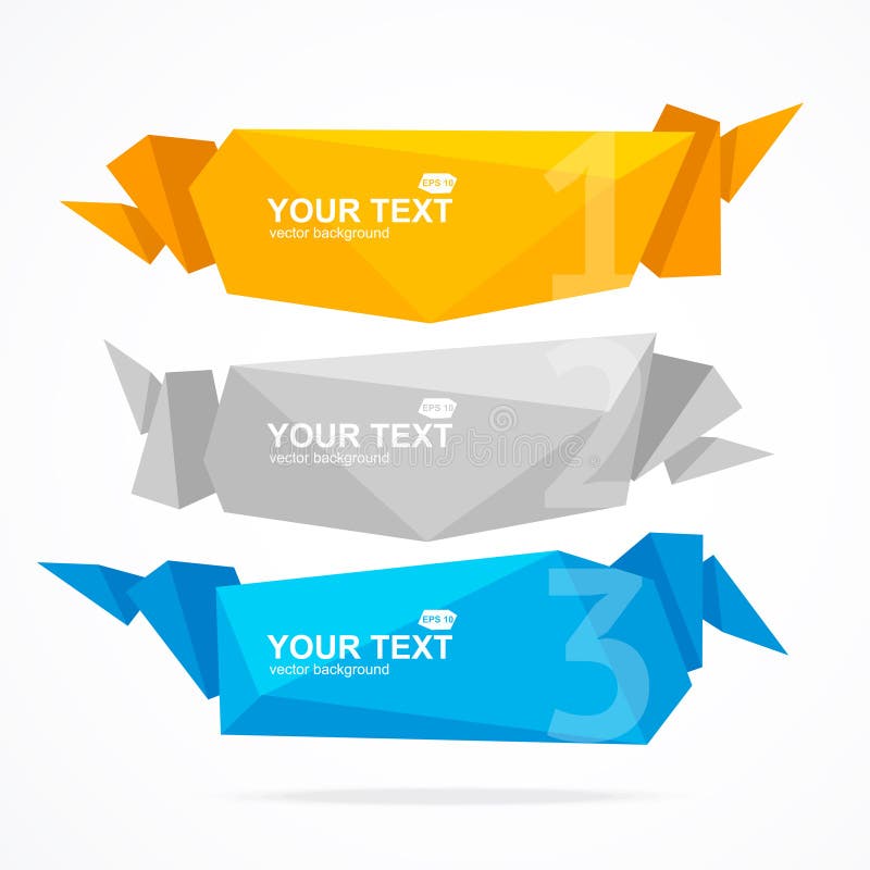 Vector Banner Geometric Header Modern Stock Vector - Illustration of ...