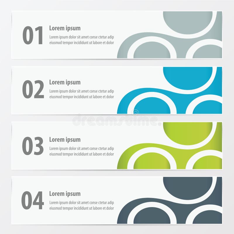 Vector Banner Green, Blue, Gray Color Stock Vector - Illustration of ...