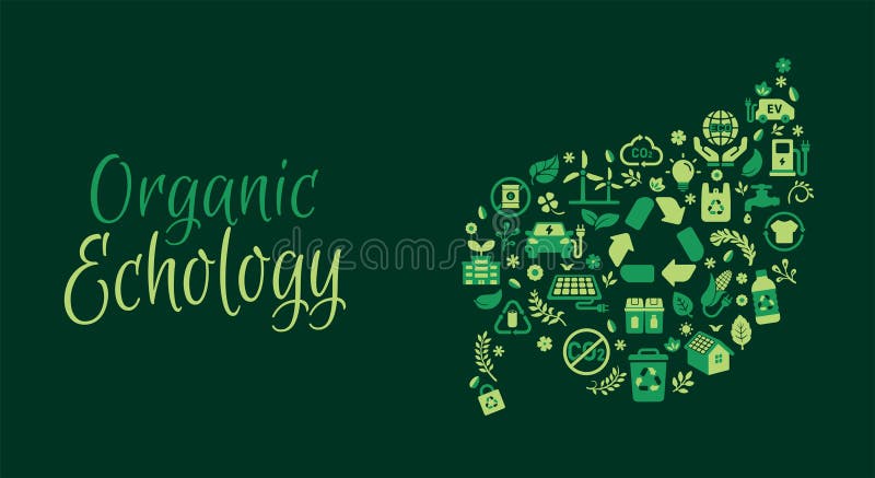 Vector Banner Illustration with Ecology Motif Stock Vector ...