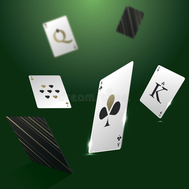 Vector Banner with Playing Cards. Stock Vector - Illustration of poker ...