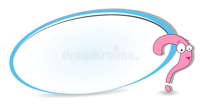 Vector Banner with Question Mark. Frame for Text. Frame for the Banner ...