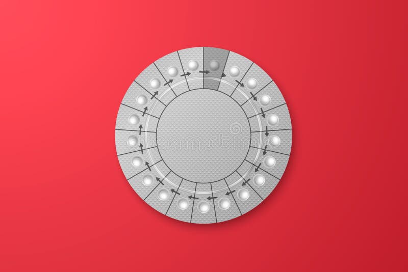 Vector Banner with Realistic Packaging of Birth Control Pills in ...