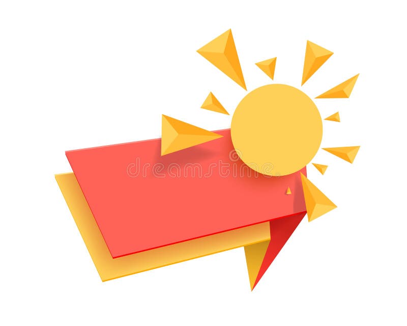 Vector Banner Tag Template stock vector. Illustration of design - 92628837