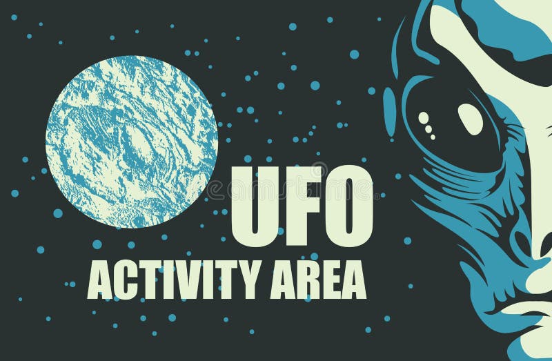 Vector Banner on the Theme of Alien Invasion Stock Vector ...