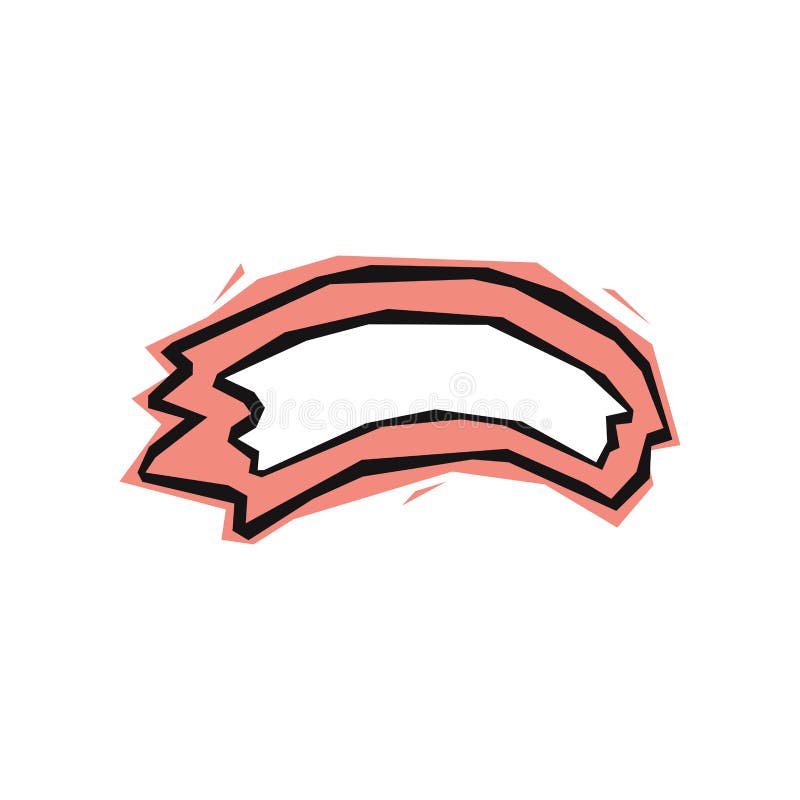 Vector Banner on White. Angular Street Art Style Stock Illustration ...