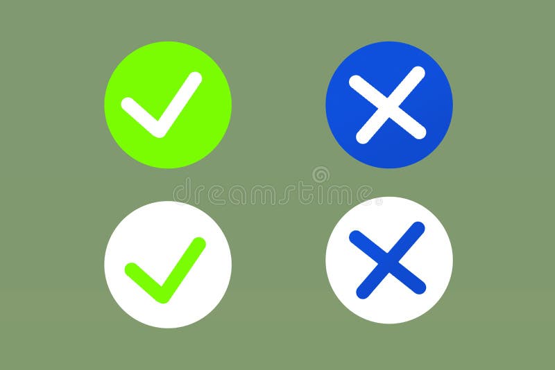 Vector Banners with Check Marks Confirmation Stock Illustration ...